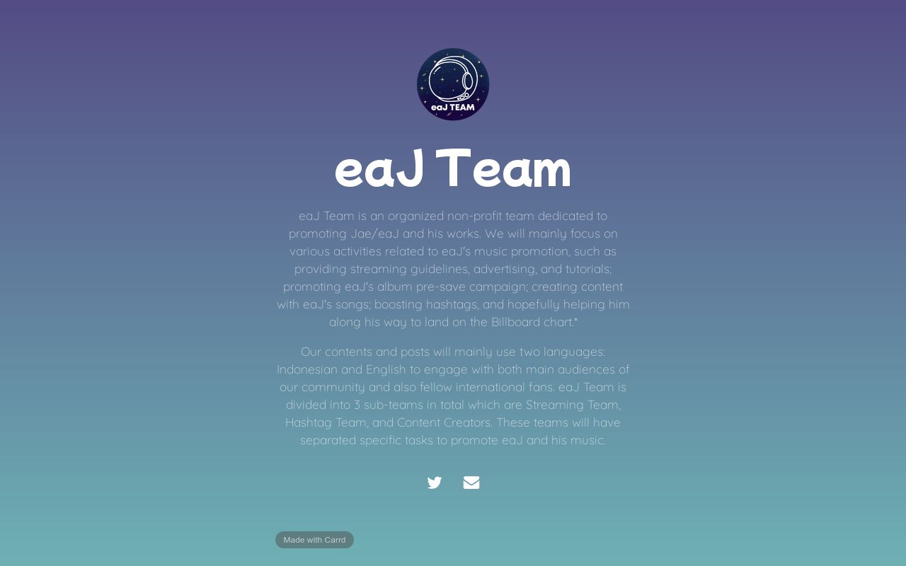 eaJ Team - Profile